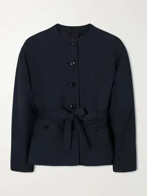 BLAZÉ MILANO Dales Crepe Jacket - Navy