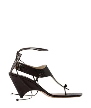 CHRISTEN Textured Leather Sandals