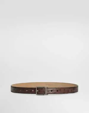 Dolce & Gabbana Ostrich Leather Belt