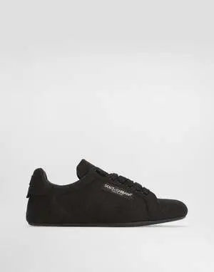 Dolce & Gabbana Split Leather Portofino Soft - Black