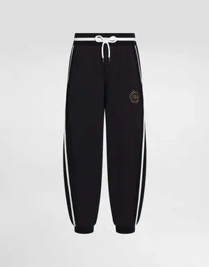 Dolce & Gabbana Cotton Fleece Jogging Trousers - Blue