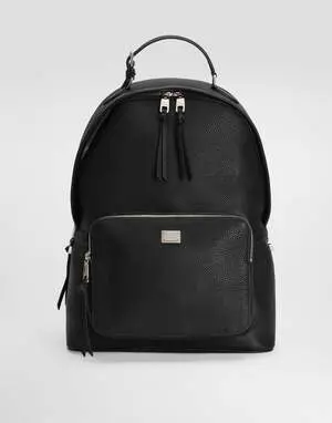 Dolce & Gabbana Vittoria Calfskin Backpack - Black