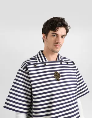 Dolce & Gabbana Striped Cotton Polo Shirt