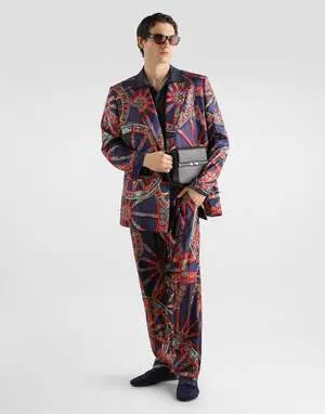 Dolce & Gabbana Carretto-print Twill Jogging Trousers