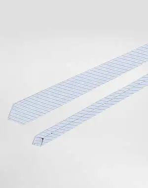 Dolce & Gabbana Striped Poplin Tie
