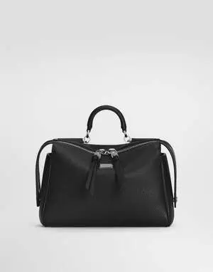 Dolce & Gabbana Vittoria Handbag In Calfskin - Black
