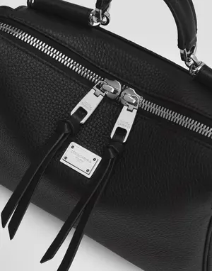 Dolce & Gabbana Vittoria Handbag In Calfskin - Black