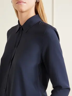 NILI LOTAN Gaia Silk Crepe De Chine Shirt