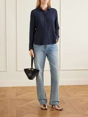 NILI LOTAN Gaia Crepe De Chine Shirt