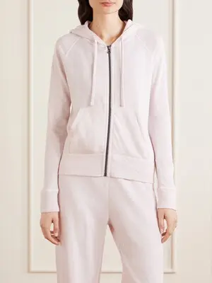 JAMES PERSE French Cotton-terry Hoodie - Pink