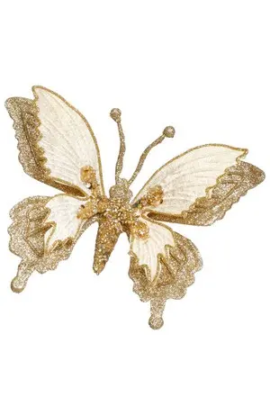 MARK ROBERTS Glitter Fantasy Butterfly Clip - Gold
