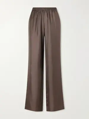Loulou De Saison Alera Silk Wide-leg Pants