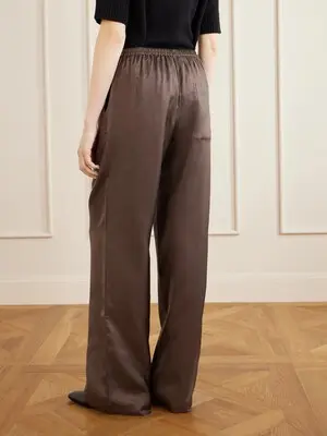 Loulou De Saison Alera Silk Wide-leg Pants