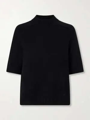 Loulou De Saison Ruth Ribbed Cashmere Sweater - Black
