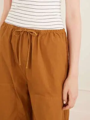LESET Kyoto Cotton Wide-leg Pants