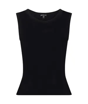JAMES PERSE Ribbed Cotton And Cashmere-blend Tank Top - Black
