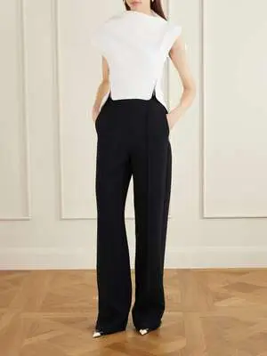 Maticevski Afterword Pleated Cady Straight-leg Pants