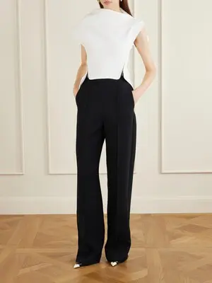 Maticevski Afterword Pleated Cady Straight-leg Pants