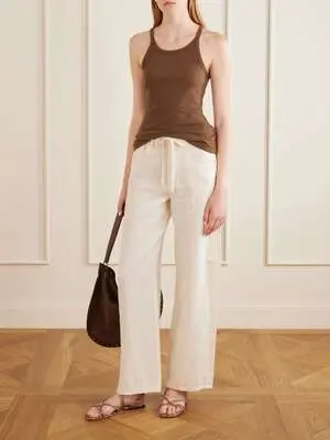 JAMES PERSE Ribbed Cotton-blend Tank