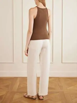 JAMES PERSE Ribbed Cotton-blend Tank