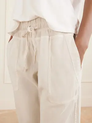 JAMES PERSE Cotton Gabardine Track Pants