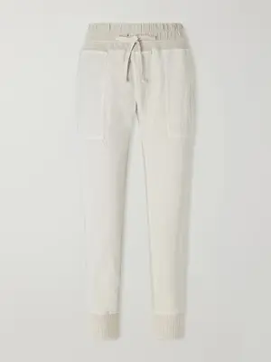 JAMES PERSE Cotton Gabardine Track Pants - Neutrals