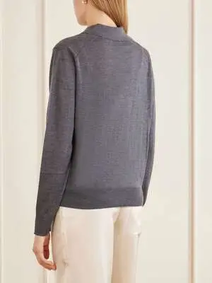 Loulou De Saison Miles Cashmere Polo Sweater
