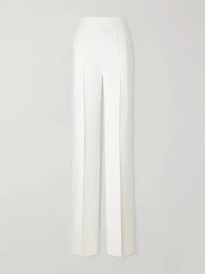 Maticevski Afterword Pleated Cady Straight-leg Pants - White