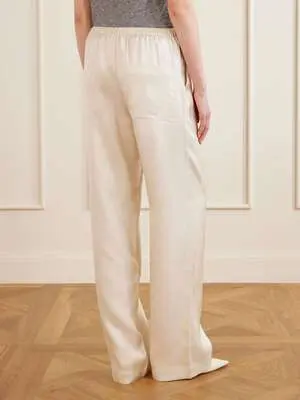 Loulou De Saison Alera Silk Wide-leg Pants