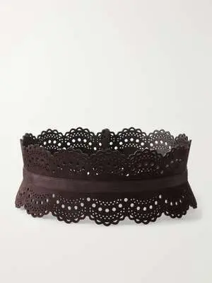 Alaïa Laser-cut Leather Waist Belt