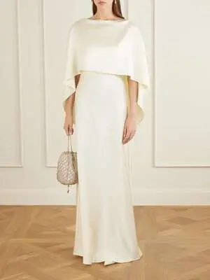 HEIRLOME Anna Silk-satin Maxi Dress