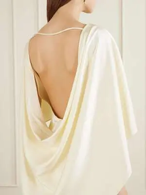 HEIRLOME Anna Silk-satin Maxi Dress
