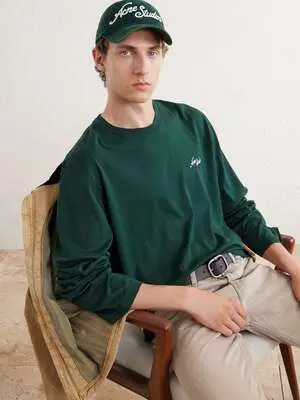 Acne Studios Carliy Venice Logo-embroidered Cotton Cap
