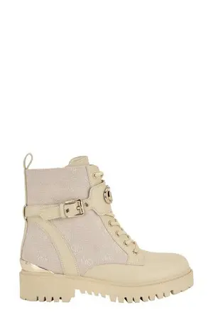 Guess Olanna Combat Boots With Lug Sole