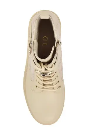 Guess Olanna Combat Boots With Lug Sole