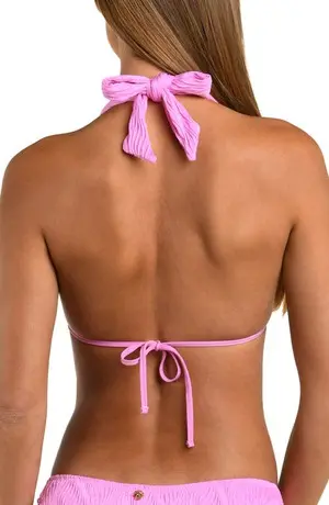 SUNSHINE 79 Ethereal Echo Textured Triangle Bikini Top