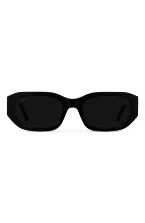 WMP EYEWEAR London54mm Rectangular Polarized Sunglasses - Black
