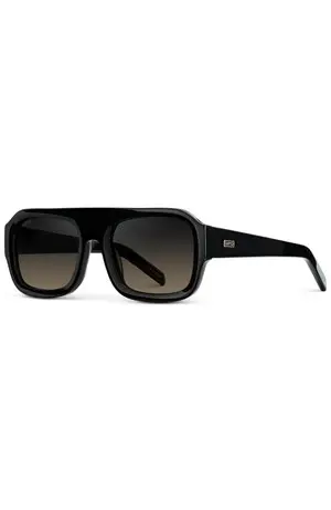 WMP EYEWEAR Harlee54mm Rectangular Aviator Polarized Sunglasses - Black