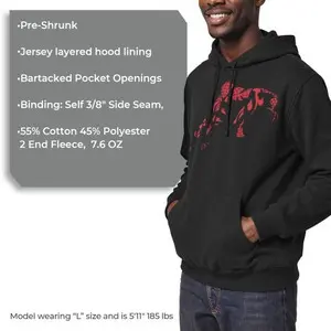 MARVEL: SPIDER-MAN Marvel Spider-man Vintage Red Wraith Shadow Pose Pull Over Hoodie