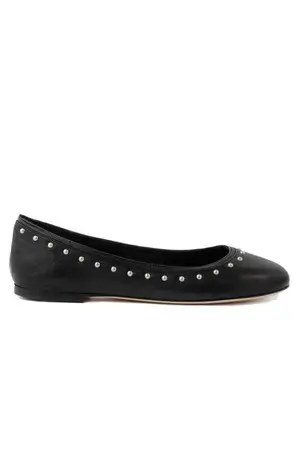 ELIZEE Gemma Flat Studded Ballerina Flats
