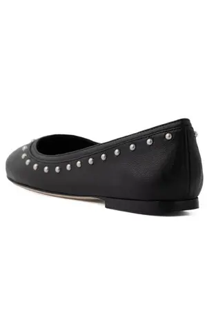 ELIZEE Gemma Flat Studded Ballerina Flats