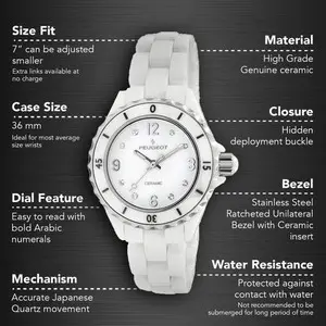 PEUGEOT Sports Ceramic Watch-36mm