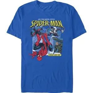 SPIDER-MAN: BRAND NEW DAY Marvel Guardian Of New York And Villains Short Sleeve Graphic T-shirt - Royal Blue
