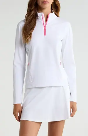 G/fore Quarter-zip Performance Pullover - Snow