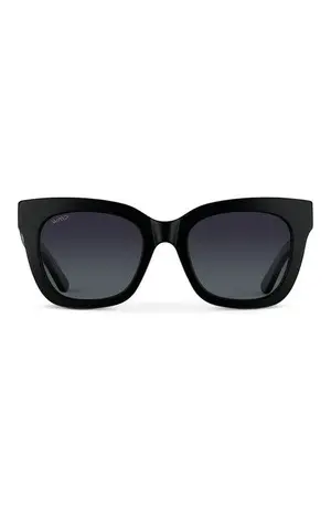 WMP EYEWEAR Stormi 50mm Cat-eye Polarized Sunglasses - Black