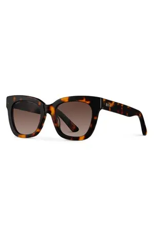 WMP EYEWEAR Stormi 50mm Cat-eye Polarized Sunglasses - Tortoise