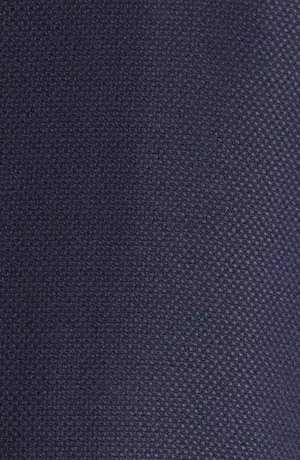 Isaia Capri Navy Wool Hopsack Blazer