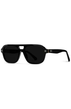 WMP EYEWEAR Ember54mm Classic Aviator Polarized Sunglasses - Black