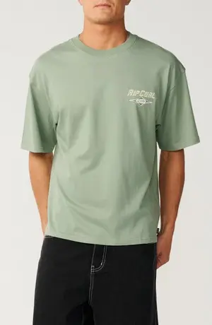 Rip Curl Heritage Icon Oversize Cotton Graphic T-shirt