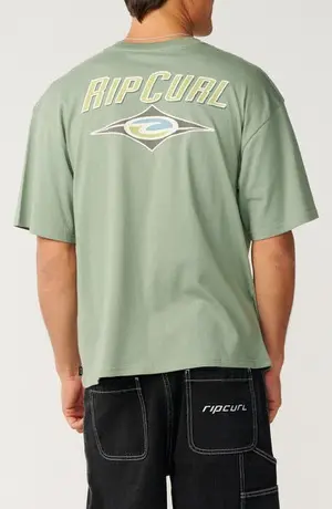 Rip Curl Heritage Icon Oversize Cotton Graphic T-shirt